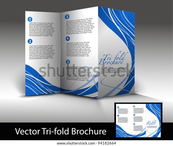 Arrow Brochure Design Vector Illustration Stock Vector (Royalty Free ...