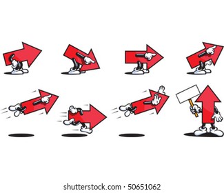 Arrow Character: vector de stock (libre de regalías) 50651062 ...