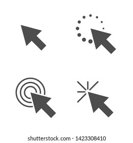 Arrow Click Icons Cursor Symbol Vector Stock Vector (Royalty Free ...