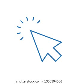 Arrow Clicking Icon Stock Vector (Royalty Free) 1353394556 | Shutterstock