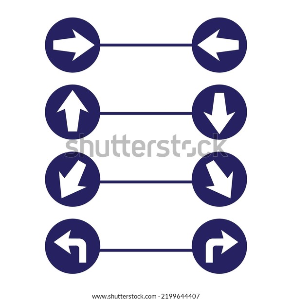 Arrow Direction Symbol Illustrations Clipart Stock Vector (Royalty Free ...