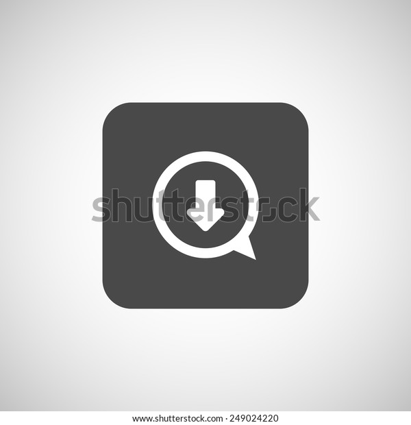 Arrow Down Bottom Sign Pictogram Vector Stock Vector (Royalty Free ...