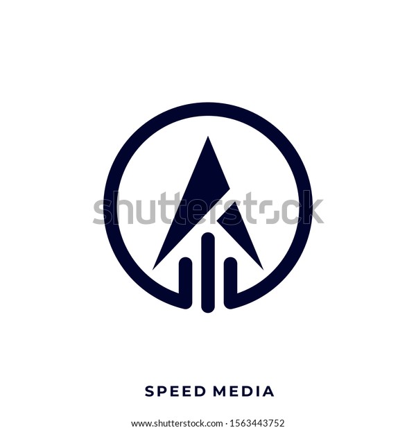 Arrow Fast Illustration Vector Template Suitable Stock Vector (Royalty ...