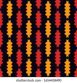 Arrow Fletching Seamless Pattern Ethnic Tribal Stock Vector (Royalty ...