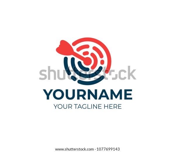 Arrow Hit Target Logo Template Seo Stock Vector (Royalty Free ...