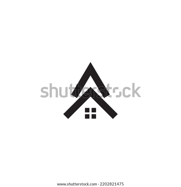 Arrow House Logo Logos Real Estate Stock Vector (Royalty Free ...