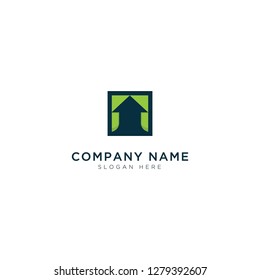 Arrow House Logo Template Design Vector Stock Vector (Royalty Free ...
