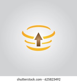 Arrow Icon Logo Ellipse Stock Vector (Royalty Free) 625823492 ...