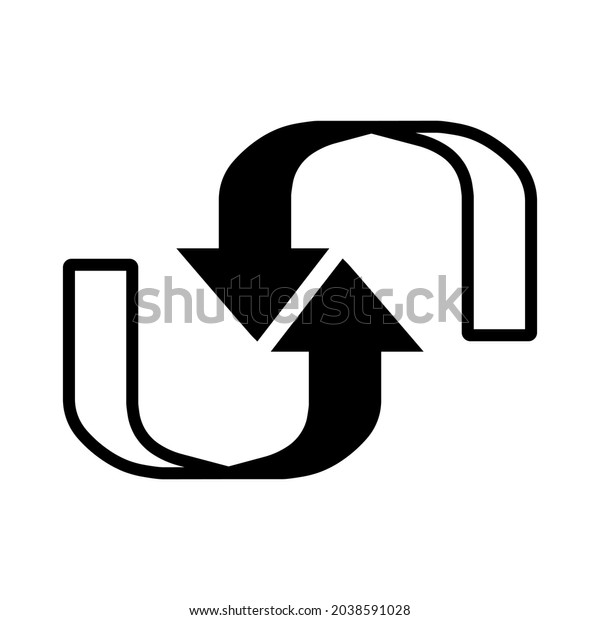 Arrow Icon Recycle Recurrence Renewal Swap Stock Vector (Royalty Free ...