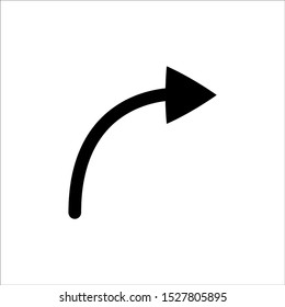 Arrow Icon Right Direction Symbol Isolated Stock Vector (Royalty Free ...