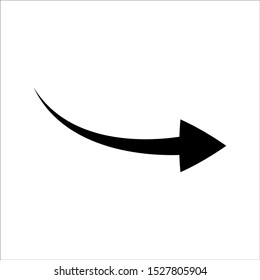Arrow Icon Right Direction Symbol Isolated Stock Vector (Royalty Free ...