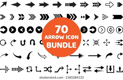 Arrow Icon Set Ui Ux Graphic Stock Vector (Royalty Free) 2185284133 ...
