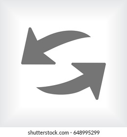 Exchange Convert Icon Arrow Trade Return Stock Vector (Royalty Free ...