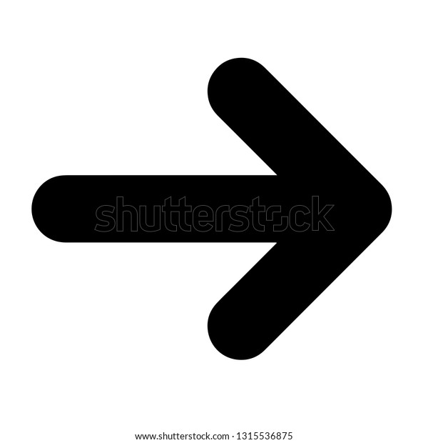 Arrow icon white background. Arrow symbol for web site design, logo ...