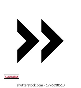Arrow Icons Flat Style Directive Guide Stock Vector (Royalty Free ...
