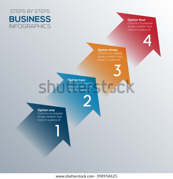 Arrow Infographic Arrow Diagram Scheme Graph Stock Vector (Royalty Free ...