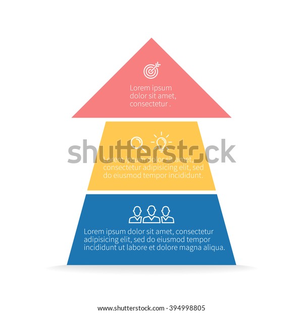 Arrow Infographic Arrow Pyramid Chart Diagram Stock Vector (Royalty ...