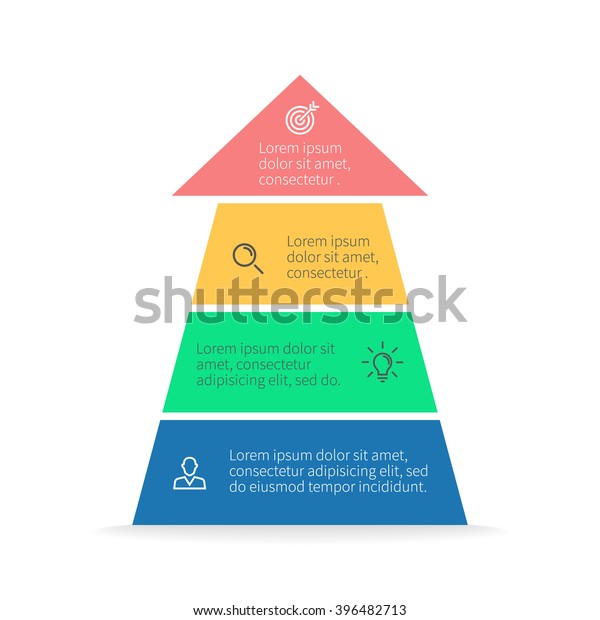 「Arrow Infographic Arrow Pyramid Chart Diagram」のベクター画像素材（ロイヤリティフリー ...