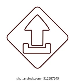 Arrow Inside Frame Icon Direction Element Stock Vector (Royalty Free ...