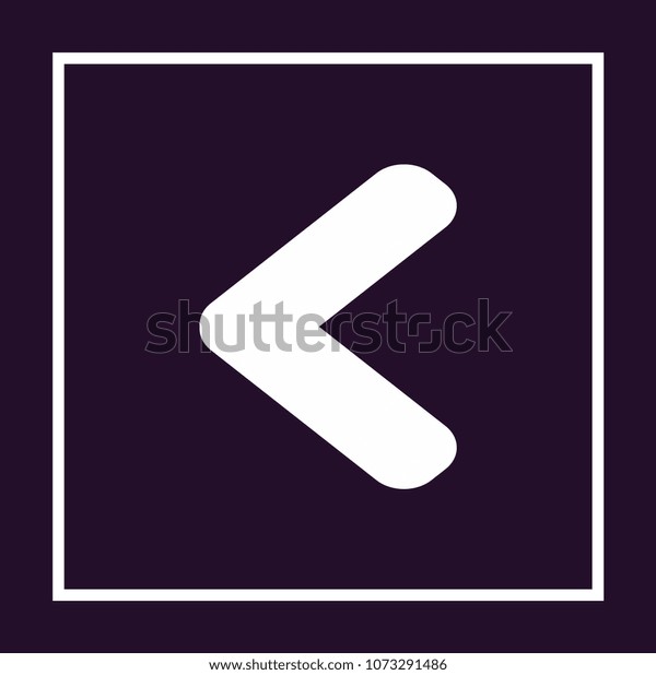 Arrow Left Symbols Icon Stock Vector (Royalty Free) 1073291486 ...