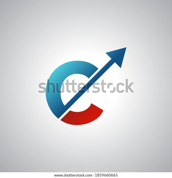 Arrow Letter C Logo Design Creative Stock Vector (Royalty Free ...