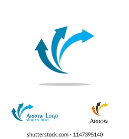 3d Wind Arrow Wave Wind Logo Stock Vector (Royalty Free) 1363178708 ...
