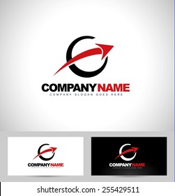 Arrow Logo Concept Design Circle Logo Stock Vector (Royalty Free ...
