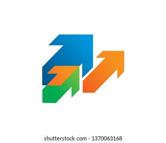 Arrow Logo Template Icon Symbol Vector Stock Vector (Royalty Free ...