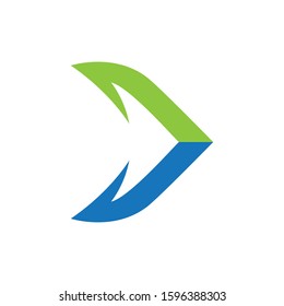 3d Wind Arrow Wave Wind Logo Stock Vector (Royalty Free) 1363178708 ...
