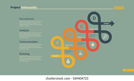 Arrow Loops Diagram Slide Template Stock Vector (Royalty Free) 543472729