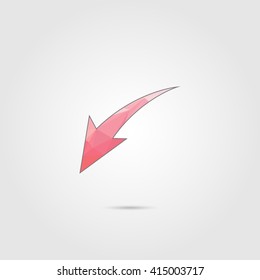 Arrow Low Poly Design Stock Vector (Royalty Free) 415003717 | Shutterstock