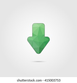 Arrow Low Poly Design Stock Vector (Royalty Free) 415003753 | Shutterstock