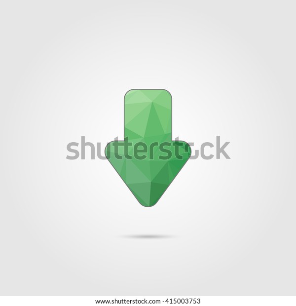 Arrow Low Poly Design Stock Vector (Royalty Free) 415003753 | Shutterstock