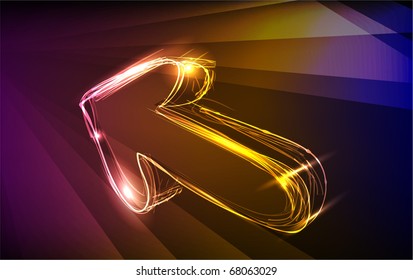 Illustration Sparkling Lightning Bolt Electric Effect Stock Vector ...