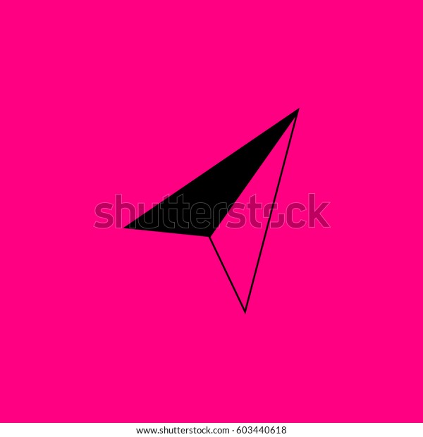 Arrow Navigator Icon Black Icon On Stock Vector (Royalty Free ...
