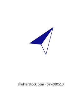 Arrow Navigator Icon Blue Icon Stock Vector (Royalty Free) 597680513 ...