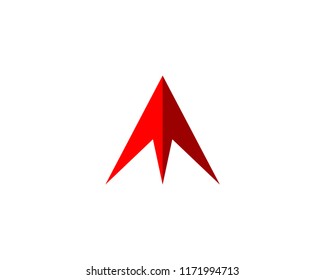 Arrow Paper Plane Logo Template Stock Vector (Royalty Free) 1171994713 ...