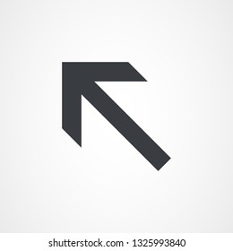 Arrow Pointing Upper Left Arrow Icon Stock Vector (Royalty Free ...
