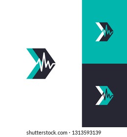 Arrow Pulse Logo Inspiration Template Stock Vector (Royalty Free ...
