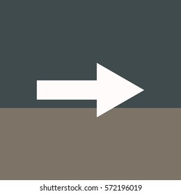 Arrow Showing the Right Vector Icon Stock Vector (Royalty Free ...