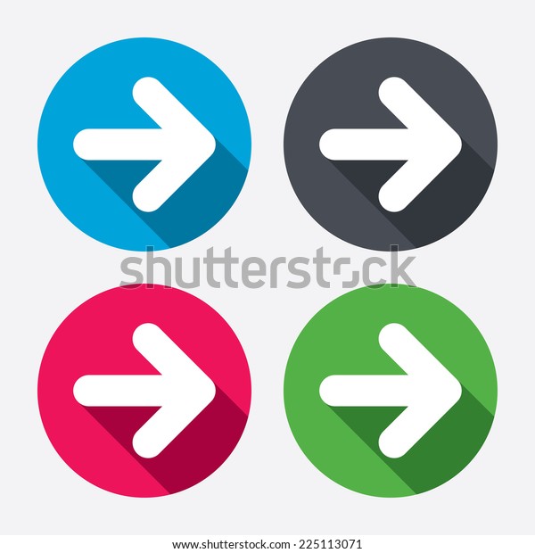 Arrow Sign Icon Next Button Navigation เวกเตอร์สต็อก (ปลอดค่าลิขสิทธิ์ ...