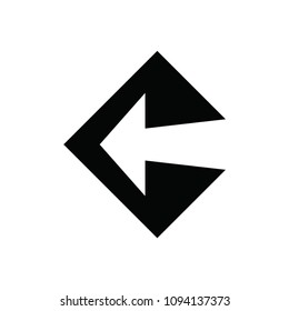 Arrow Sign Logo Stock Vector (Royalty Free) 1094137373 | Shutterstock
