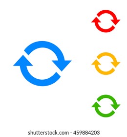 Arrow Sign Reload Refresh Rotation Loop Stock Vector (Royalty Free ...