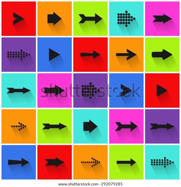 Arrow Signs Vector Set Stock Vector (Royalty Free) 292079285 | Shutterstock