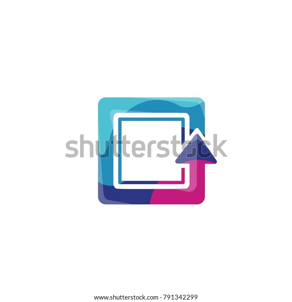 Arrow Square Logo Template Colorful Concept Stock Vector (Royalty Free) 791342299 | Shutterstock