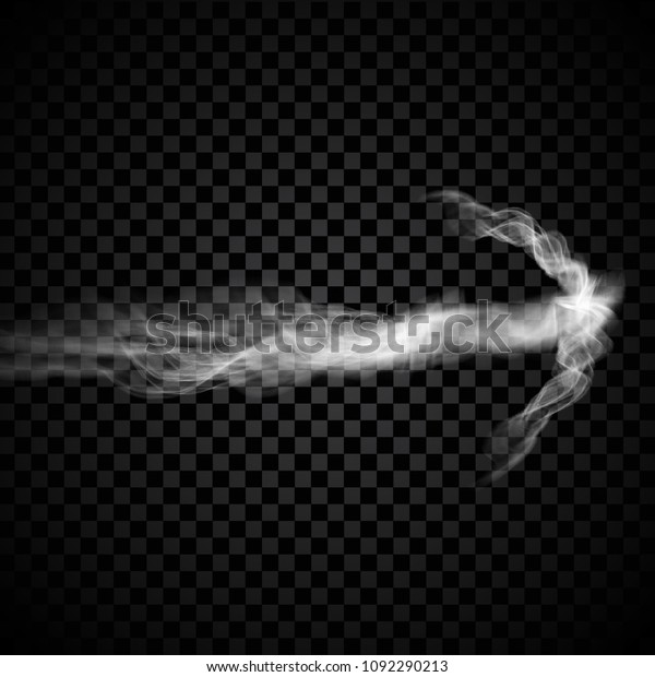 Arrow Steam Smoke Isolated On Black Stock Vector (Royalty Free ...