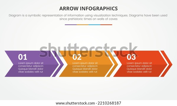 Arrow Style Infographic Slide Presentation Template Stock Vector ...