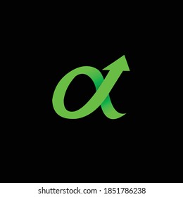 Arrow Symbol Alpha Logo Stock Vector (Royalty Free) 1851786238 ...