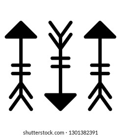 Arrow Symbol Denoting Defense Icon Stock Vector (Royalty Free ...