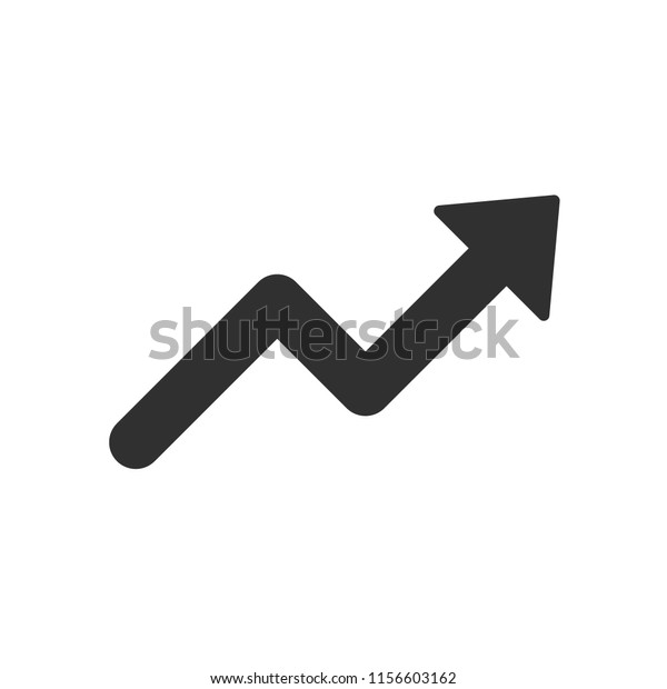 Arrow Trending Upwards Vector Illustration Stock Vector (Royalty Free ...